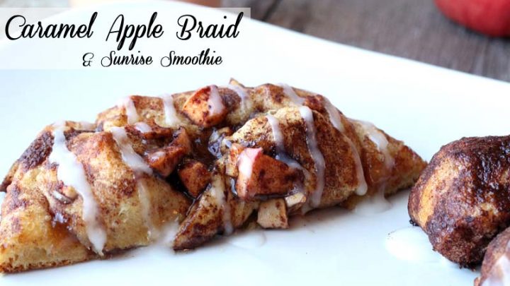 Caramel Apple Braid {made with cinnamon rolls} - Lovebugs and Postcards