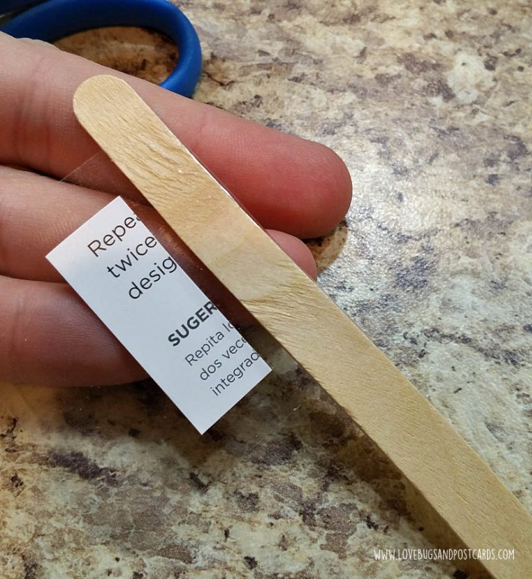 Sight Word Letter Sticks DIY - Lovebugs and Postcards