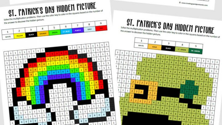 St. Patrick's Day Hidden Pictures (free printables) - LBPC