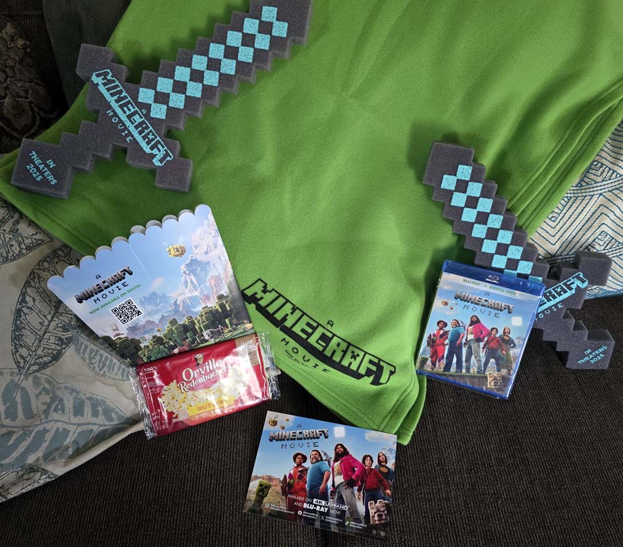 A Minecraft Movie movie night - Lovebugs and Postcards