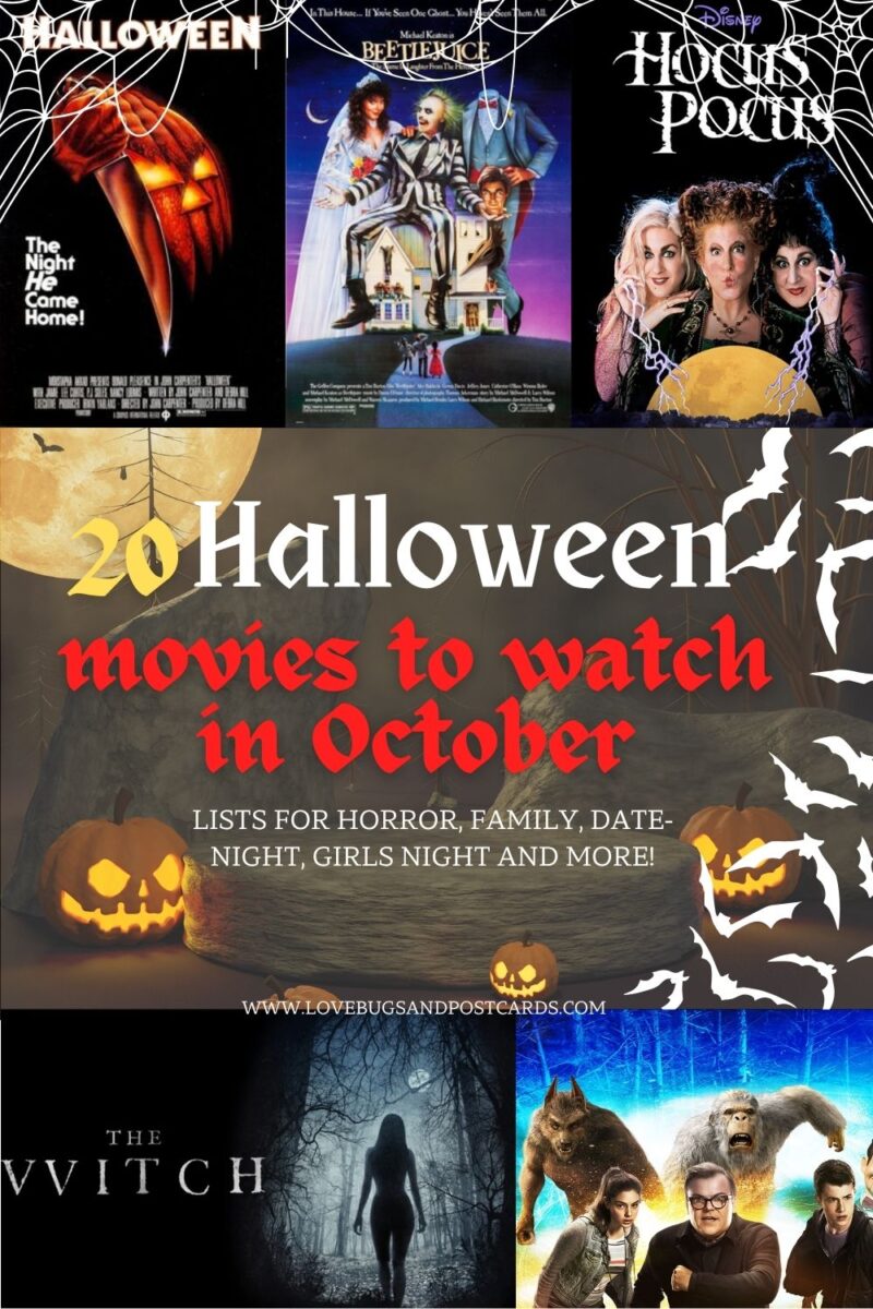 20 Halloween movies to watch in October - Lovebugs and Postcards